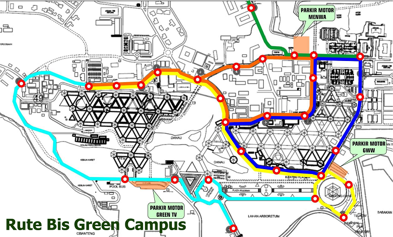 Rute Bis Green Campus - Departemen Gizi Masyarakat