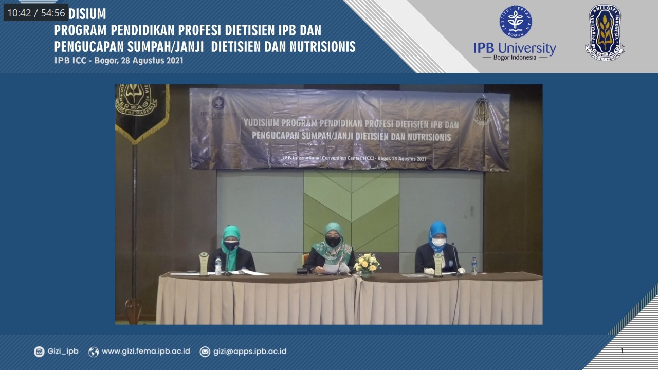 Departemen Gizi Masyarakat, FEMA, IPB University gelar Yudisium ...
